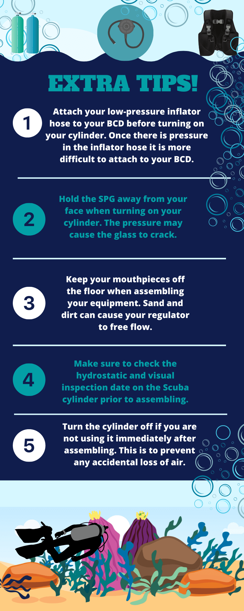 How To Assemble Your Scuba Diving Equipment - Easy Steps To Follow!